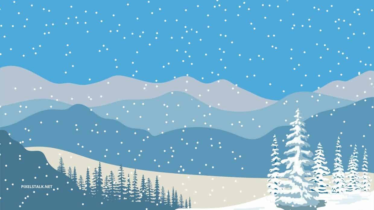 Blue Winter Wallpapers Desktop - PixelsTalk