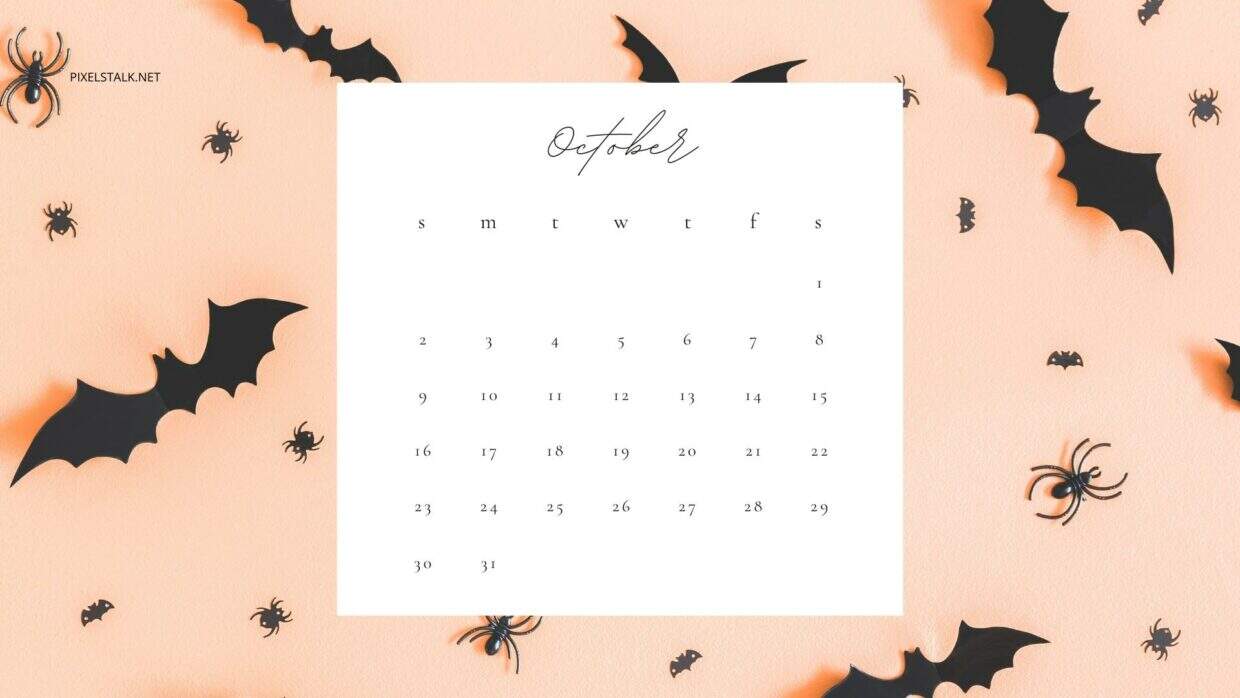 October 2022 Calendar HD Backgrounds - PixelsTalk