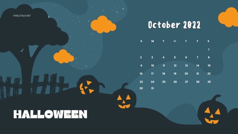 October 2022 Calendar HD Backgrounds - PixelsTalk