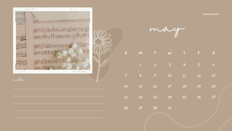 May 2023 Calendar Desktop Wallpapers - PixelsTalk
