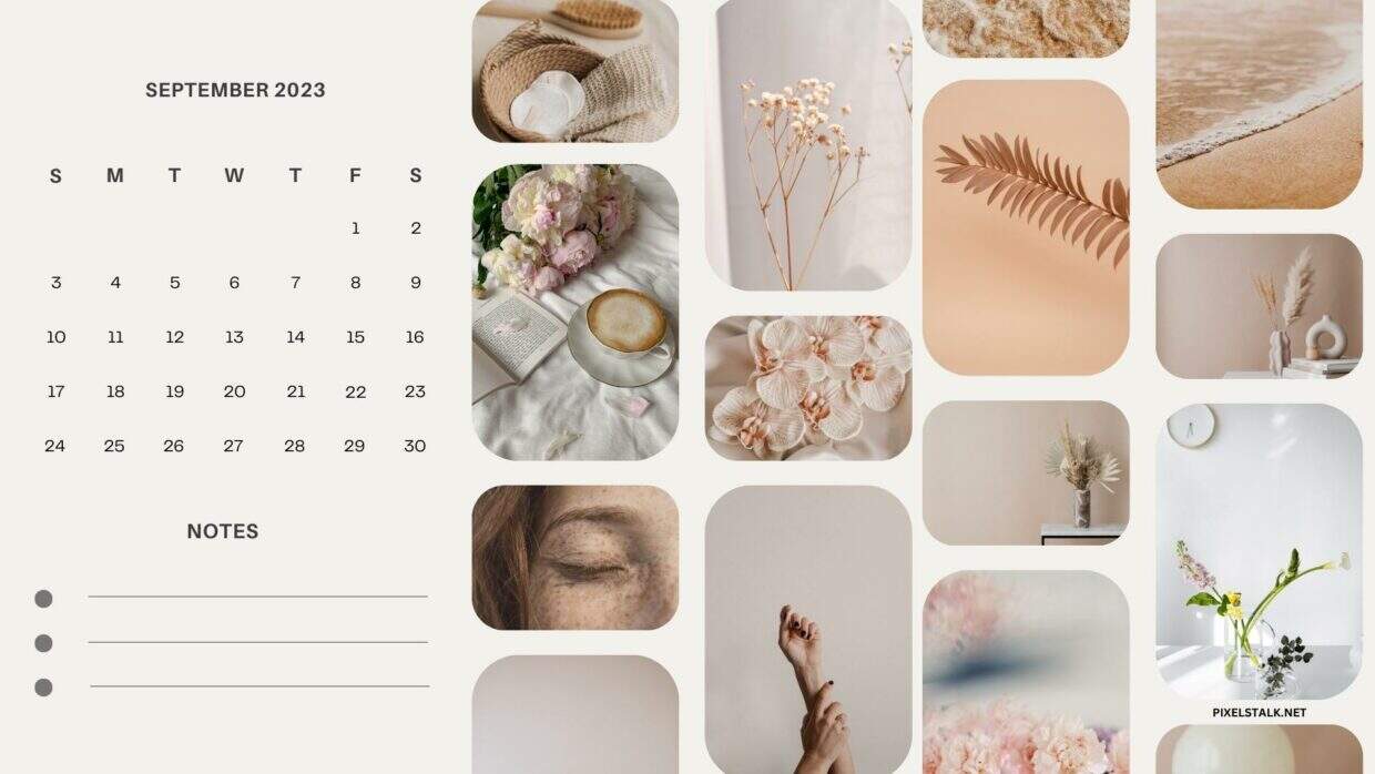 September 2023 Calendar Desktop Wallpapers - PixelsTalk
