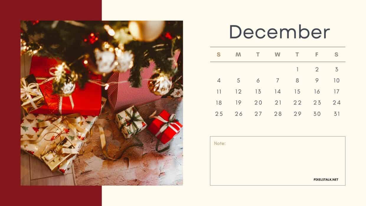 December 2022 Calendar Backgrounds HD - PixelsTalk