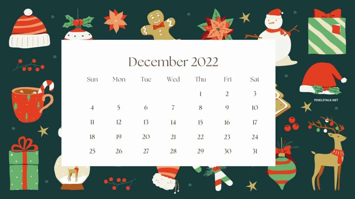 December 2022 Calendar Backgrounds HD - PixelsTalk