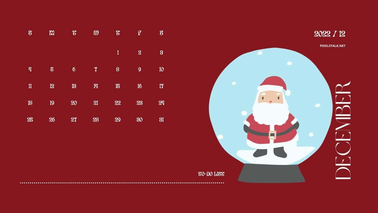 December 2022 Calendar HD Wallpapers - PixelsTalk