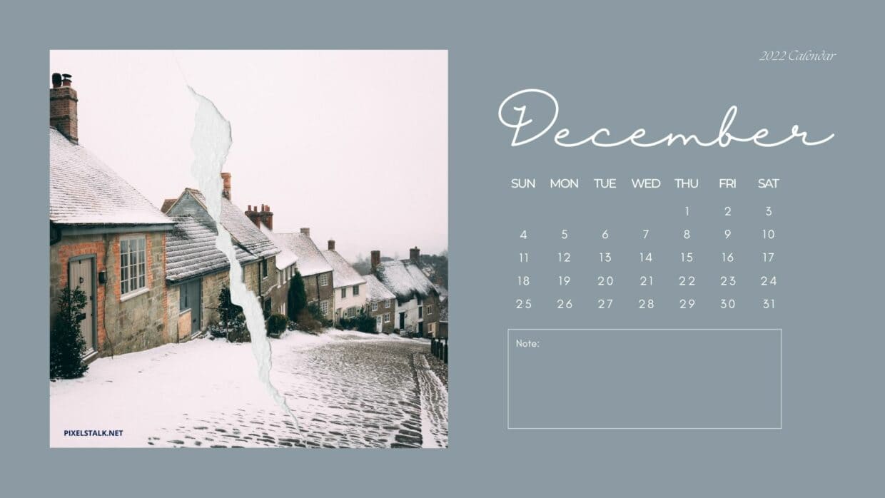 December 2022 Calendar Backgrounds HD - PixelsTalk