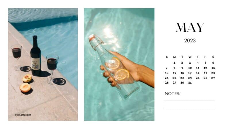 May 2023 Calendar Desktop Wallpapers - PixelsTalk