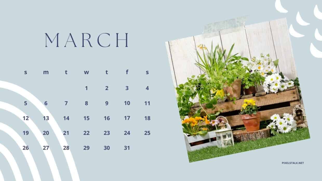 March 2023 Calendar Desktop Wallpapers - PixelsTalk