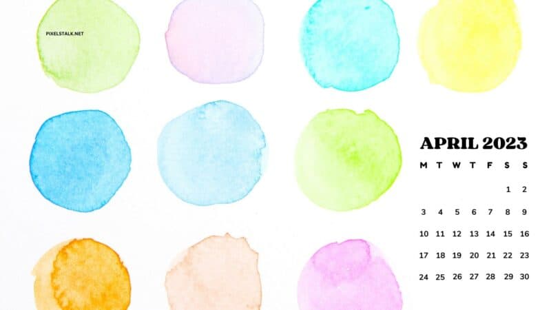 April 2023 Calendar Desktop Wallpapers - PixelsTalk