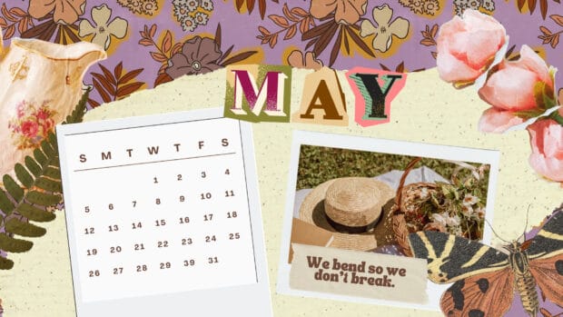 May 2024 Calendar Desktop Wallpapers - PixelsTalk