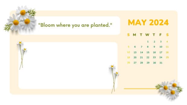 May 2024 Backgrounds for Desktop Calendar - PixelsTalk