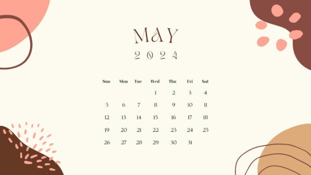 May 2024 Calendar Desktop Wallpapers - PixelsTalk