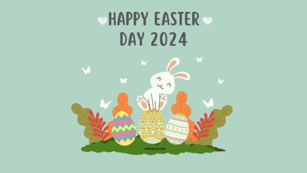 Happy Easter Day 2024 Wallpapers for Desktop - PixelsTalk