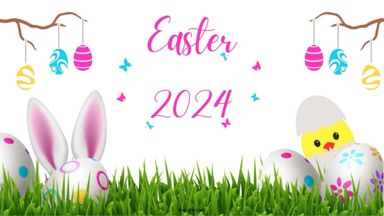 Happy Easter Day 2024 Wallpapers for Desktop - PixelsTalk