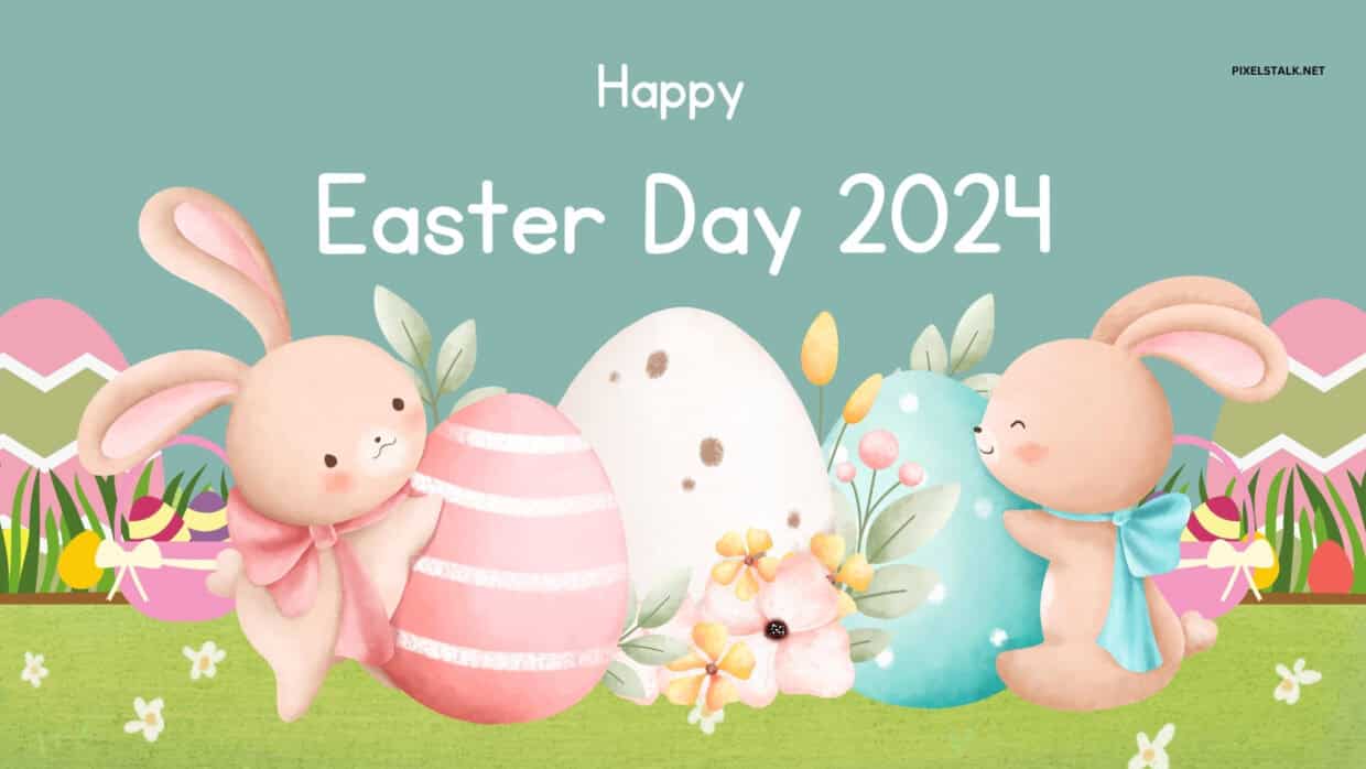 Happy Easter Day 2024 Wallpapers for Desktop - PixelsTalk