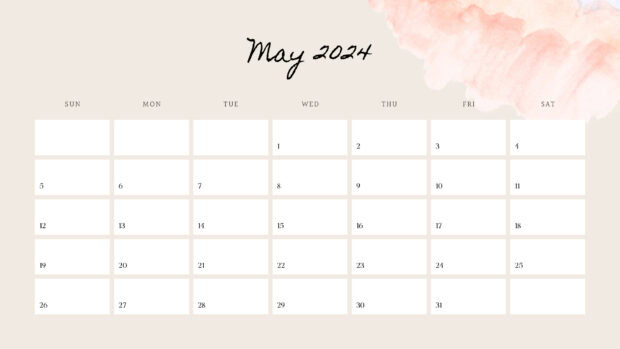 May 2024 Backgrounds for Desktop Calendar - PixelsTalk