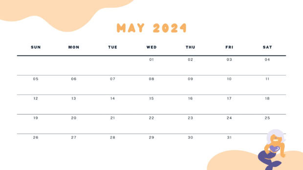 May 2024 Backgrounds for Desktop Calendar - PixelsTalk