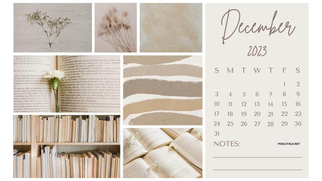 December 2023 Calendar Desktop Wallpapers - PixelsTalk