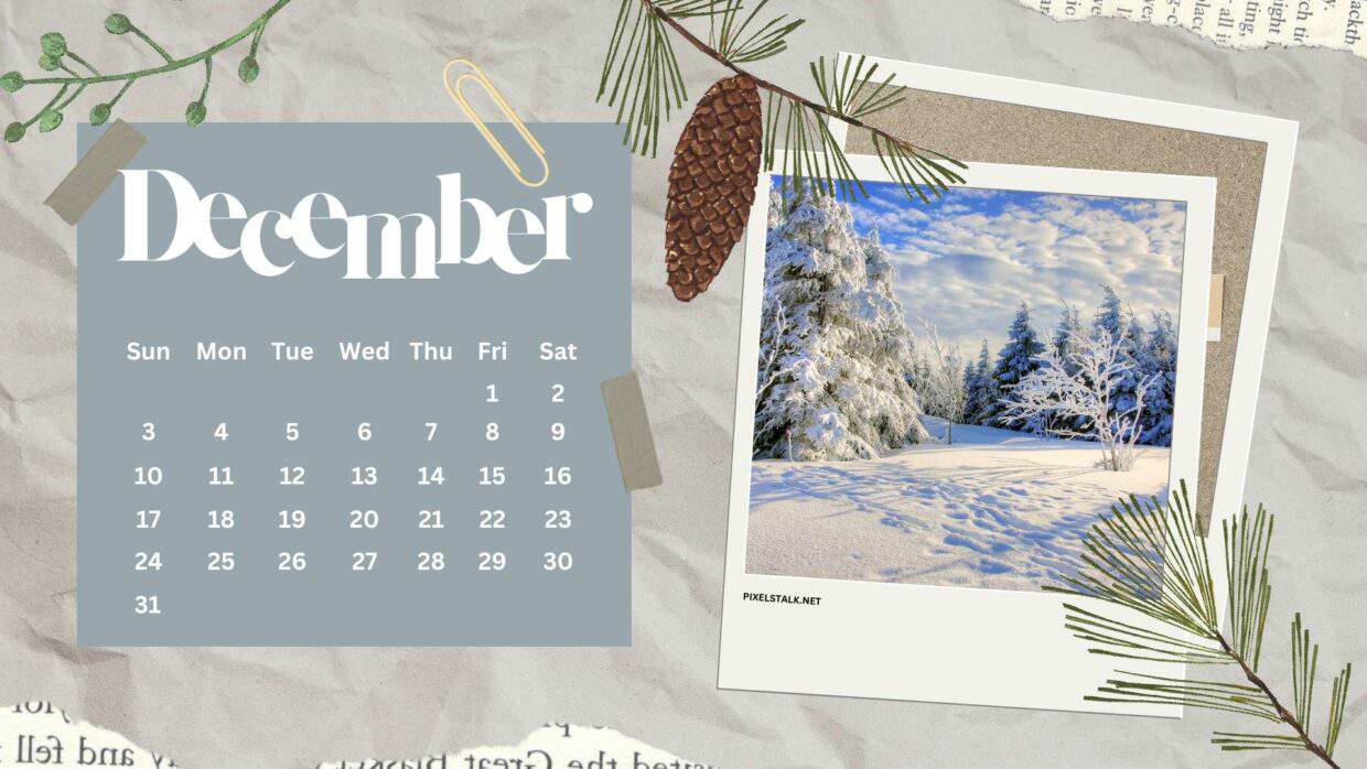December 2023 Calendar Backgrounds for Desktop - PixelsTalk