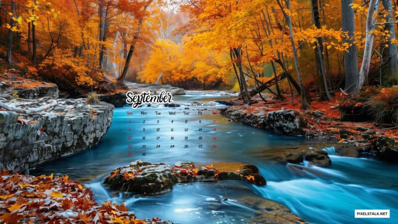 September 2024 Calendar Desktop Wallpapers HD - PixelsTalk
