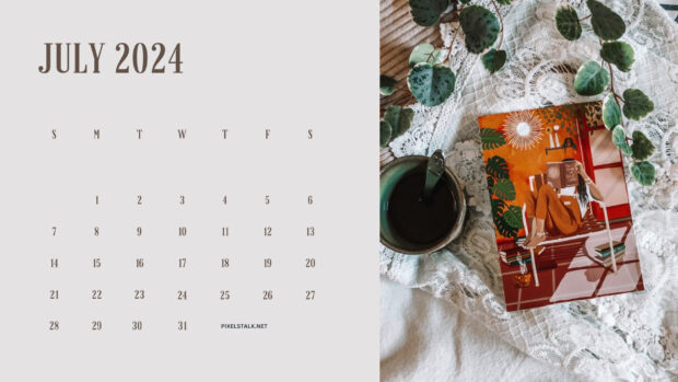 July 2024 Calendar Wallpapers HD - PixelsTalk