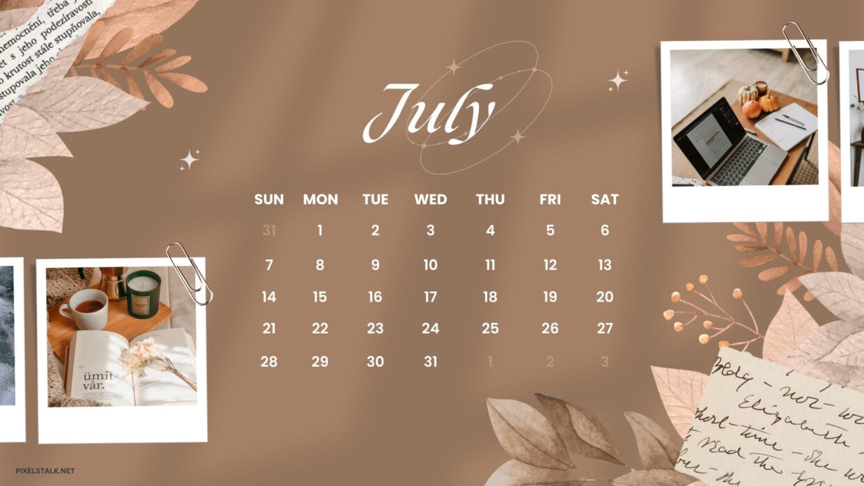 July 2024 Calendar Wallpapers HD - PixelsTalk