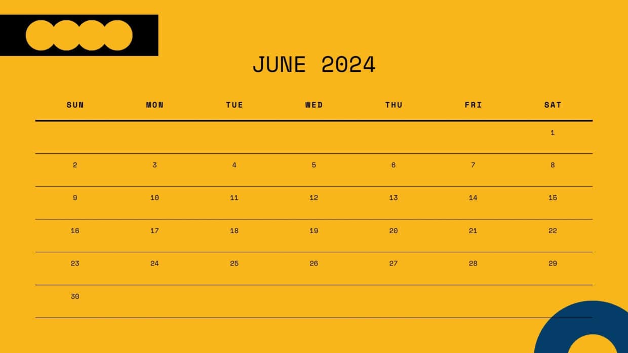 June 2024 Calendar Backgrounds for Desktop PC - PixelsTalk