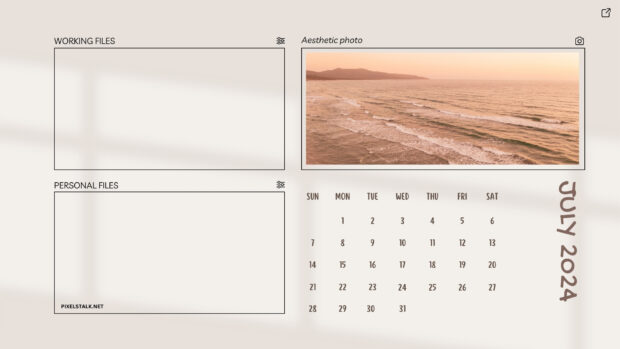 July 2024 Backgrounds Calendar - PixelsTalk