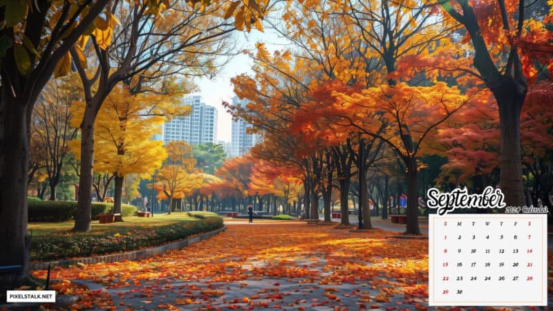 September 2024 Calendar Desktop Wallpapers HD - PixelsTalk