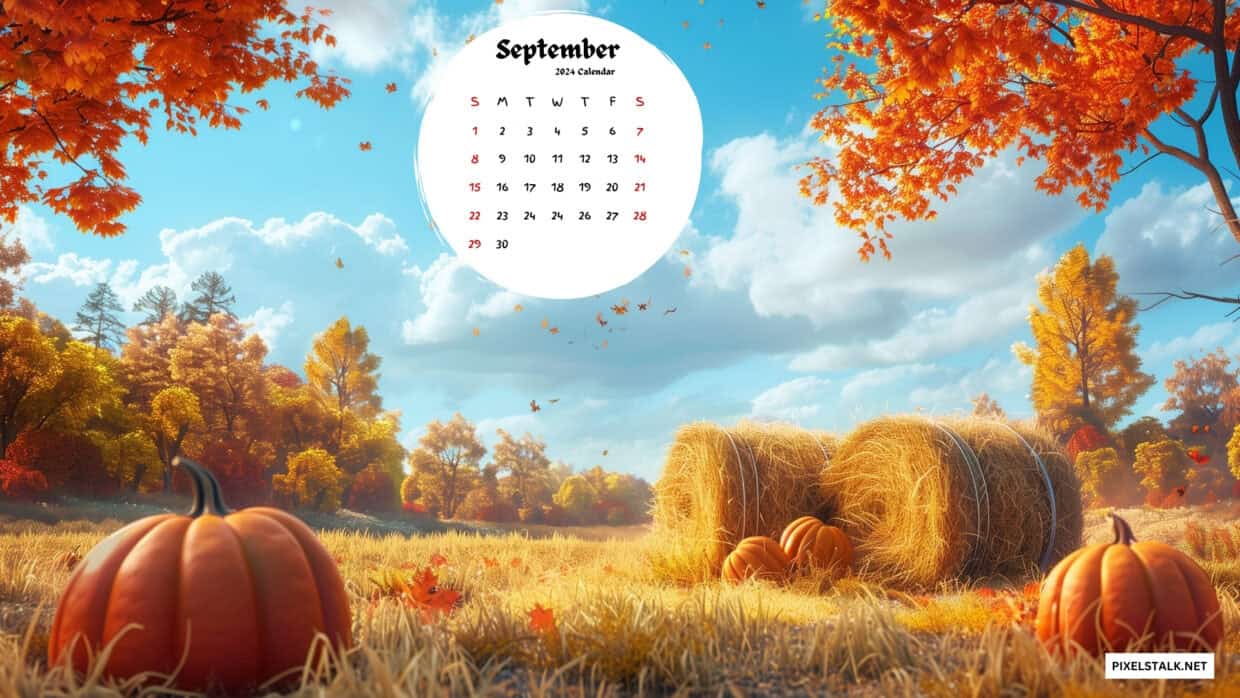 September 2024 Calendar Desktop Wallpapers HD - PixelsTalk