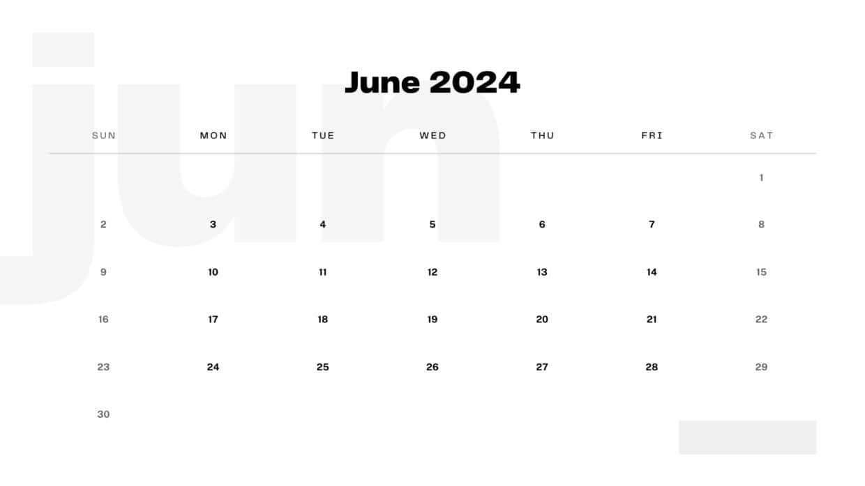 June 2024 Calendar Desktop Wallpapers HD - PixelsTalk